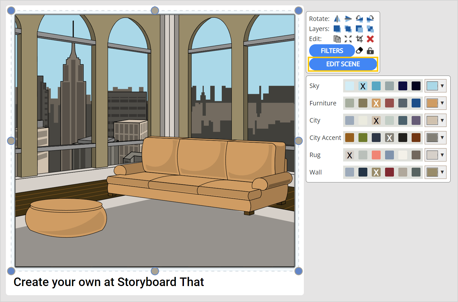 Windows in Scenes - Storyboard That Help Center | Help Docs with ...