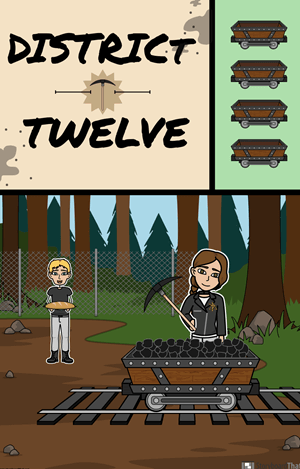 The Hunger Games Plot Diagram Storyboard by anna-warfield