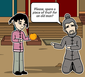 "Where the Mountain Meets the Moon" Themes: Storyboard That