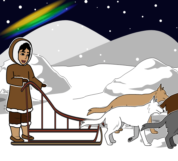 Inheemse Volkeren van de Arctische / Subarctische Woordenschatactiviteit