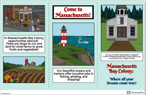 13 Colonies Travel Brochure Project: Storyboard That Lesson