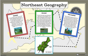 Northeast Geography Poster: Storyboard That Activity