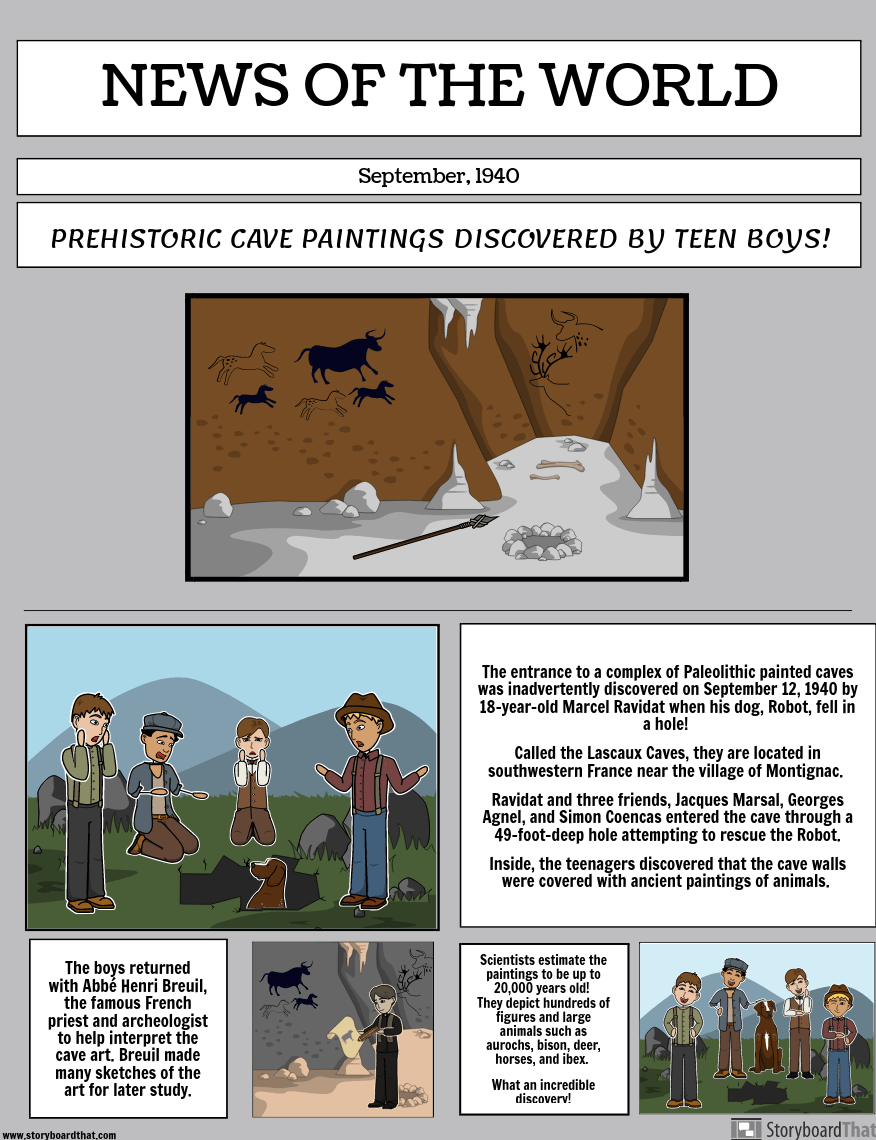 Early Humans Discovery Newspaper Aktivität