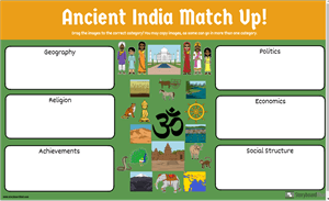 Ancient India Match Up: Storyboard That Activity