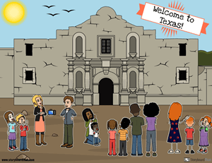 Texas History Timeline Storyboard by lauren