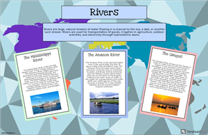 Bodies of Water Research: Storyboard That Poster Project