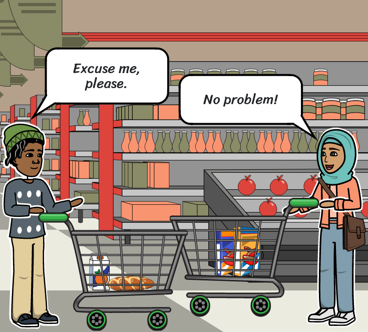 ESL: Going to the Store Dialogue with Storyboard That