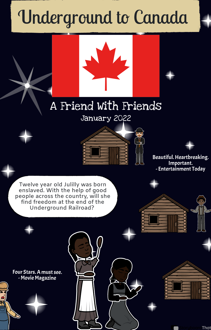 Underground to Canada: Movie Poster with Storyboard That