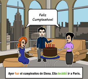 Spanish Preterite Story: Practice with Storyboard That