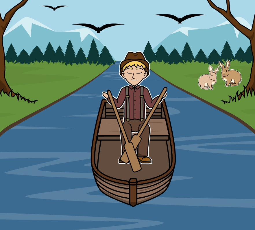 Ein Vogel kam den Weg Entlang