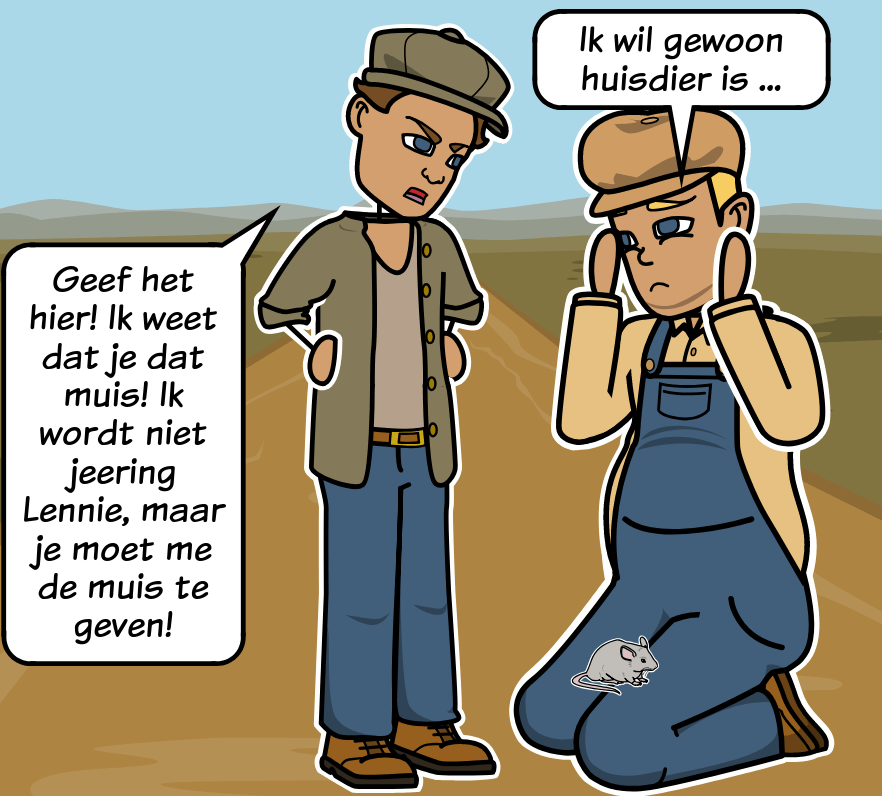 Van Muizen en Mensen Woordenschat: Storyboard That Activiteiten