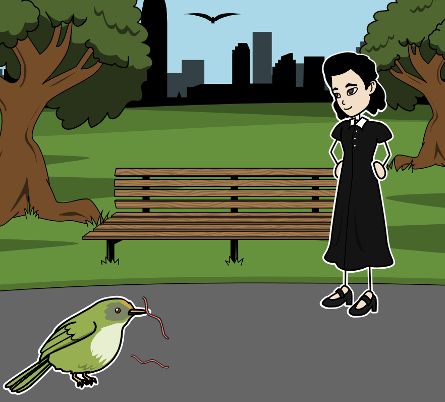 A Bird Came Down the Walk Analyse | Emily Dickinson Gedichten