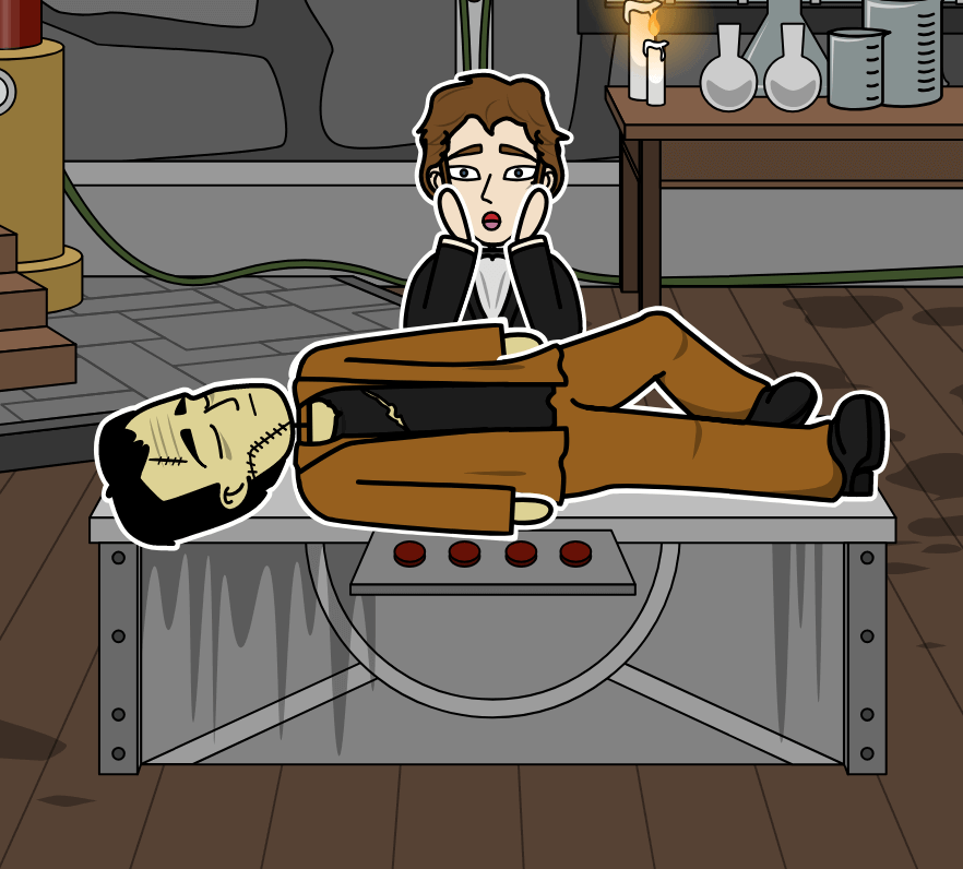 Diagrama do Enredo de Frankenstein: Resumo Visual do StoryboardThat