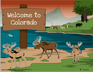 Actividad de Postal con un Lugar Emblemático de Colorado: Storyboard ...