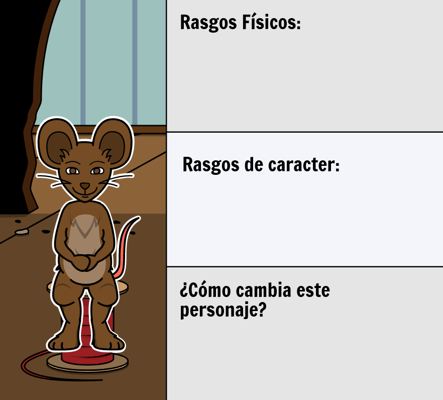 Personajes de "Ratón y motocicleta": Storyboard That sirve de guía