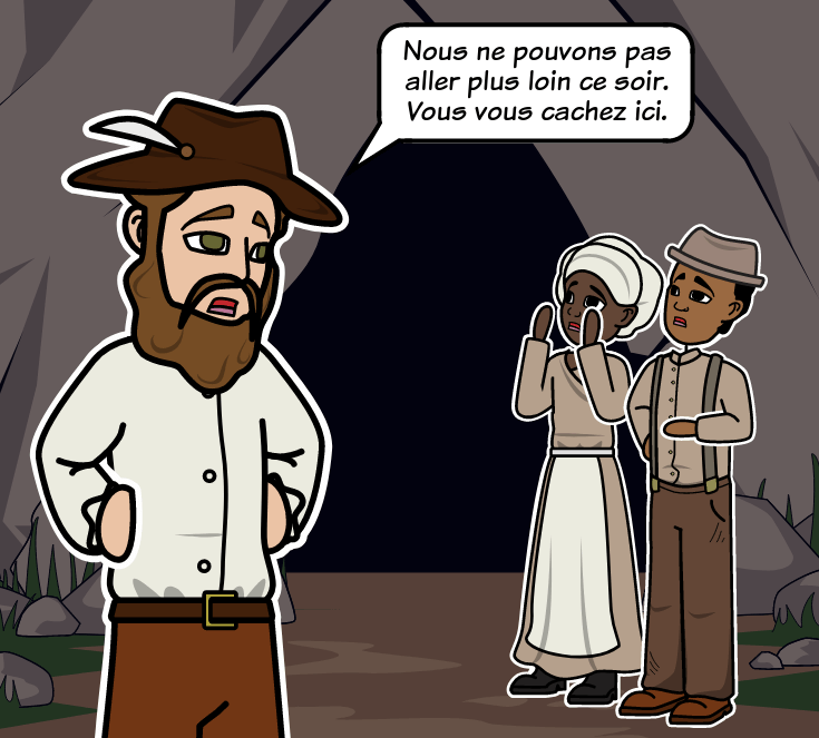 Chemin de fer clandestin : intégrer des textes avec Storyboard That