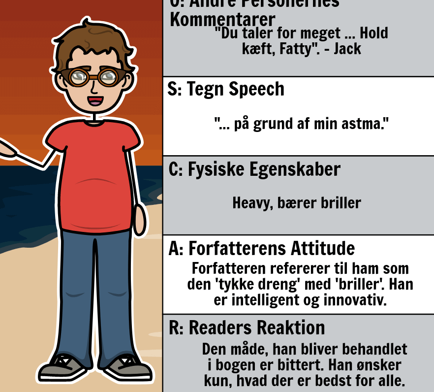 Fluernes Herre Karakteranalyse med Storyboard That