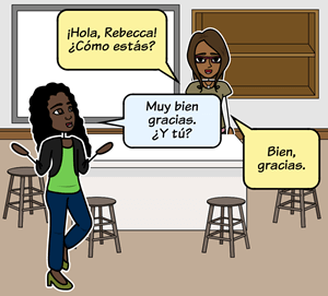 Spanish Greetings: Storyboard That's Lesson Plan