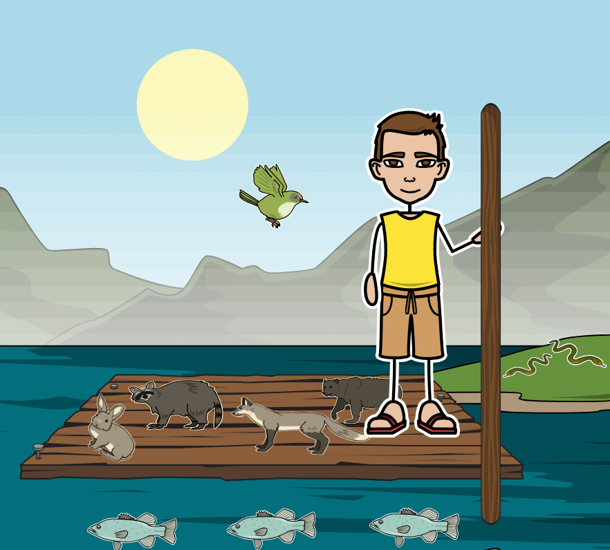 Conexiones textuales de "La Balsa": Storyboard That lección