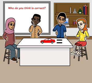 Forces Discussion: Storyboard That's Classroom Activity