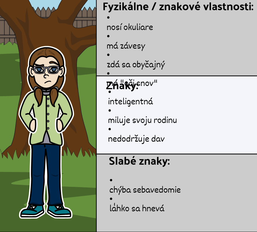 Mapa Znakov „Vráska v Čase“: Storyboard That Resource