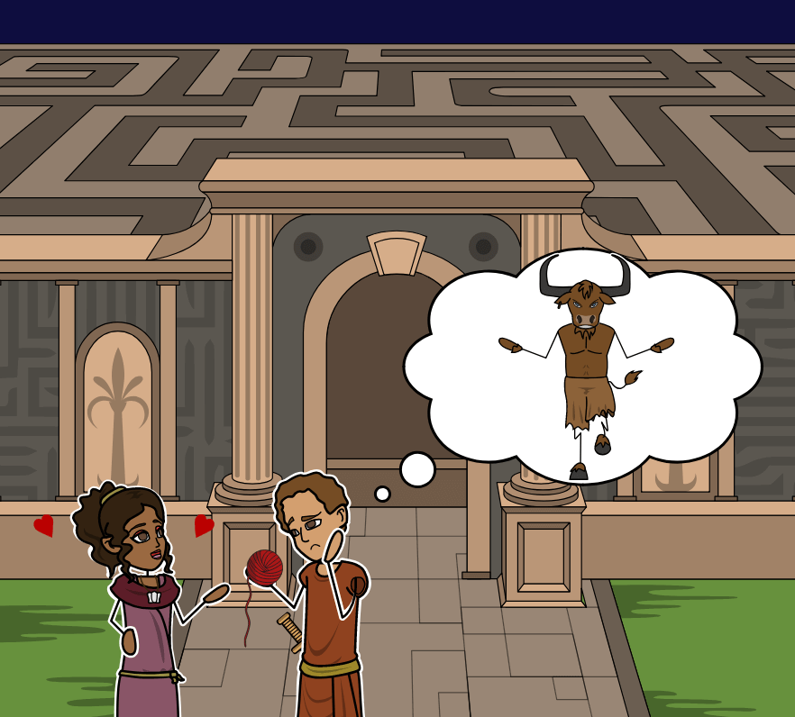 Theseus és a Minotaurusz Theseus Görög Mitológia Lecke Tervek