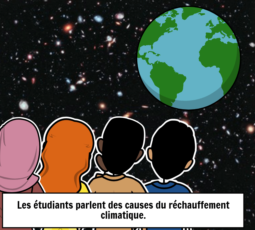 Discussion sur le réchauffement climatique : activité Storyboard That ...