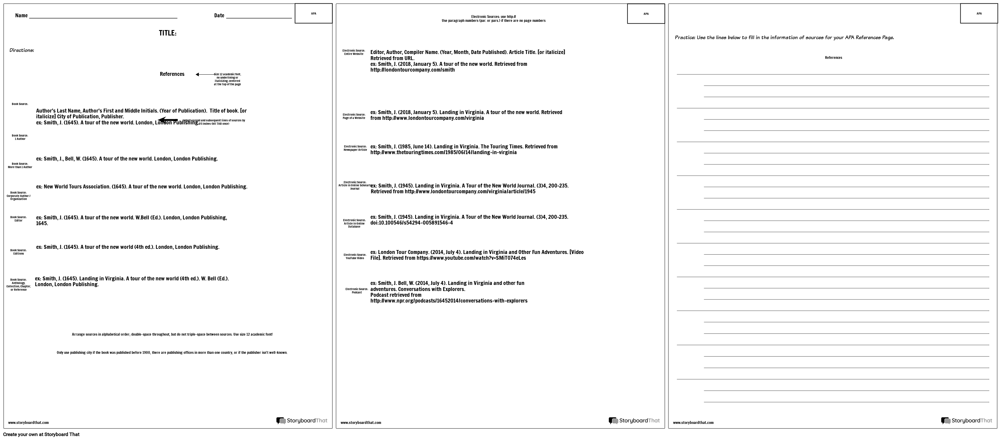 APA Storyboard By Ar examples APA Storyboard By Ar examples