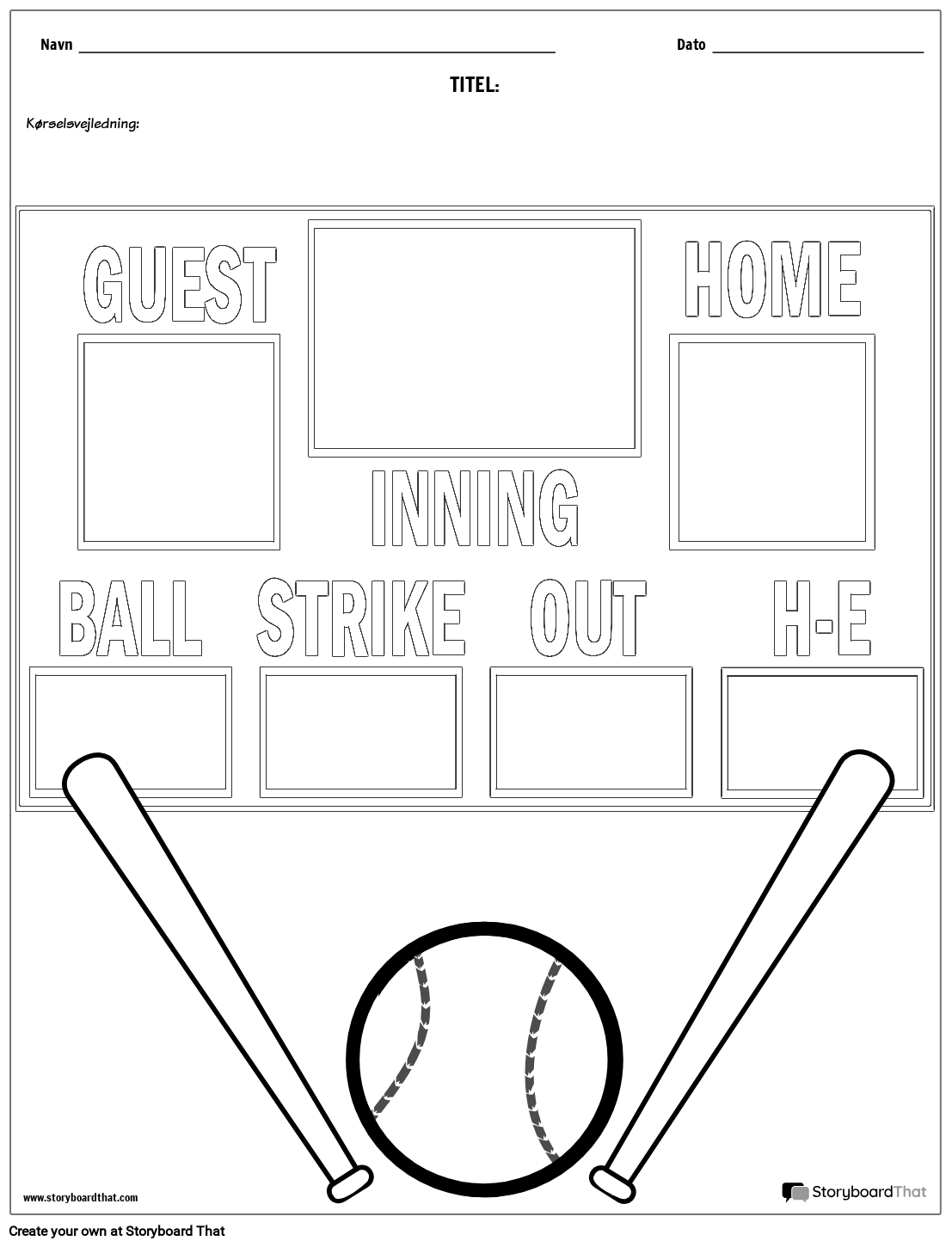 Baseball Storyboard De Da examples Baseball Storyboard De Da examples