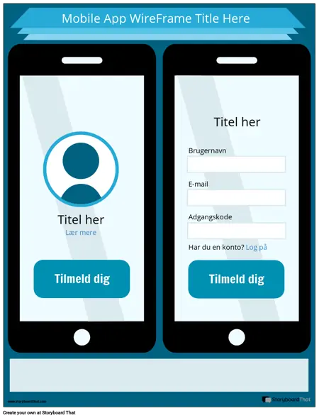 Mobile og App Wireframes | GRATIS Wireframe Tool
