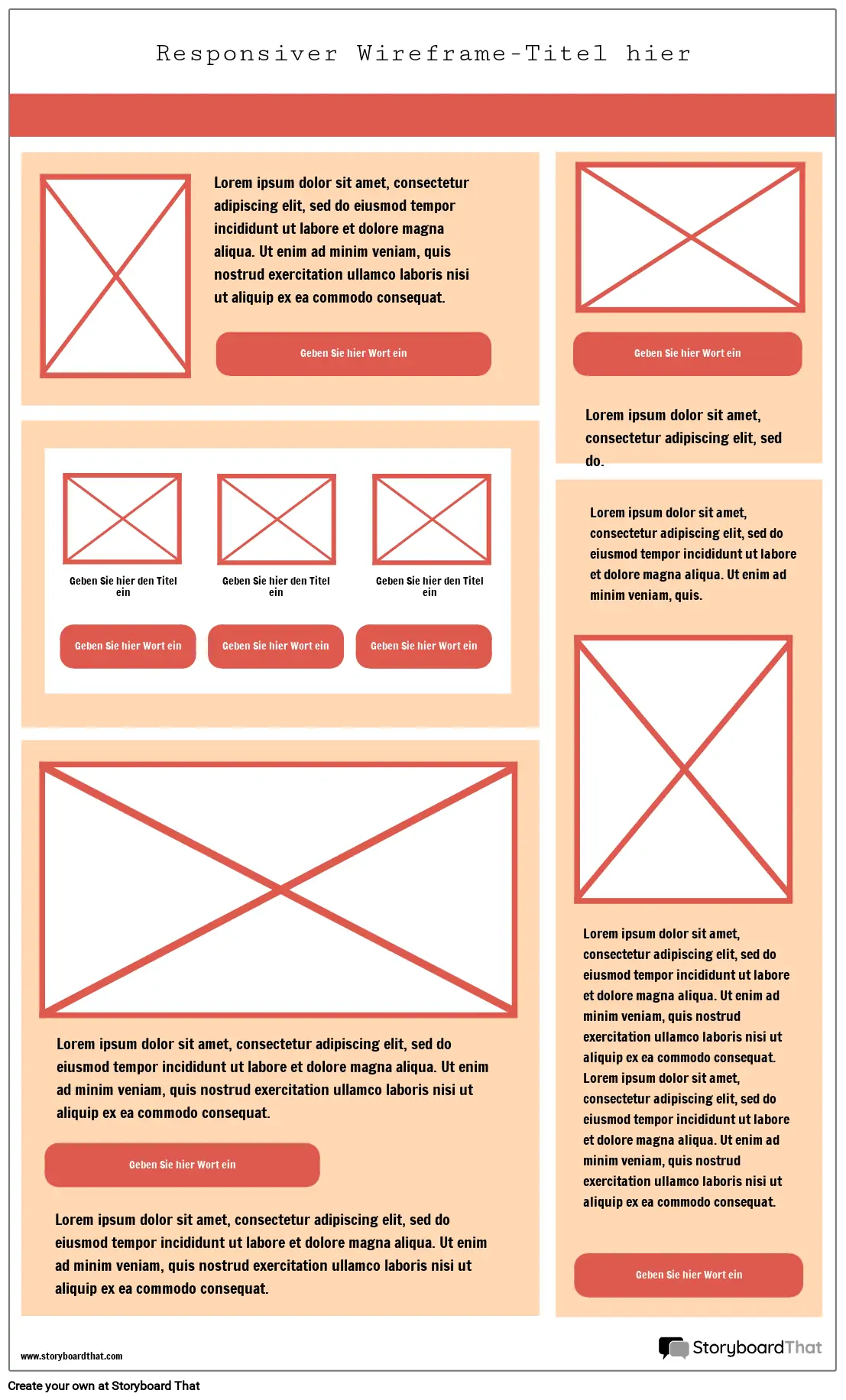 Responsive Wireframes | KOSTENLOSES Wireframe Tool