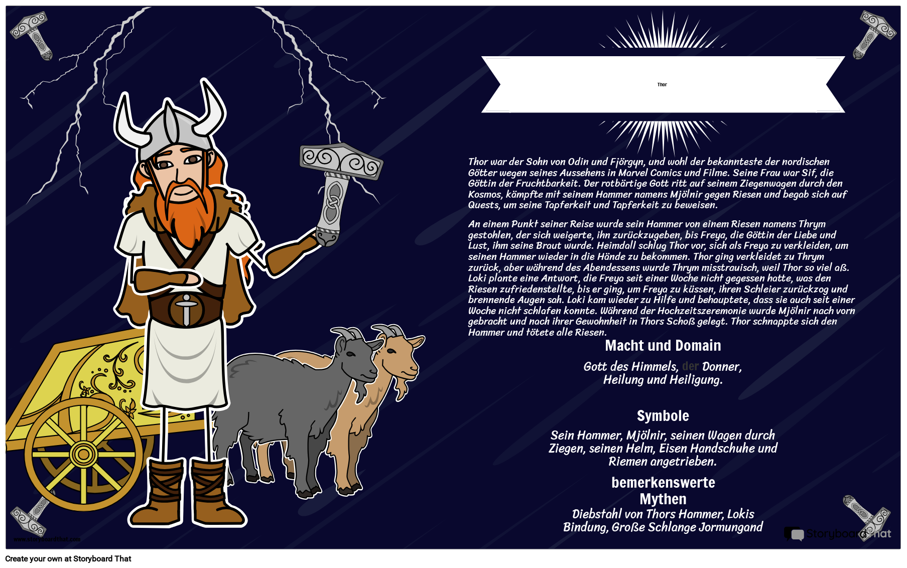 Nordischer Gott Poster Storyboard Door De examples