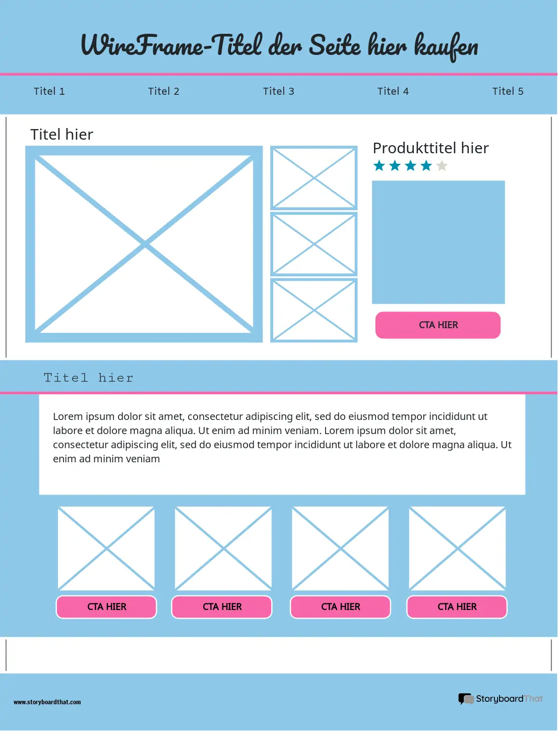 Purchase Page Wireframes | KOSTENLOSES Wireframe Tool