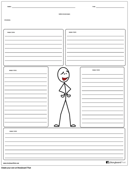 Hojas de Trabajo de Análisis de Personajes: Ensayo de Análisis de ...