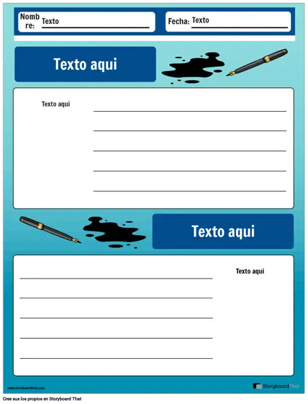 Hojas de Trabajo de Escritura de Párrafos | StoryboardThat