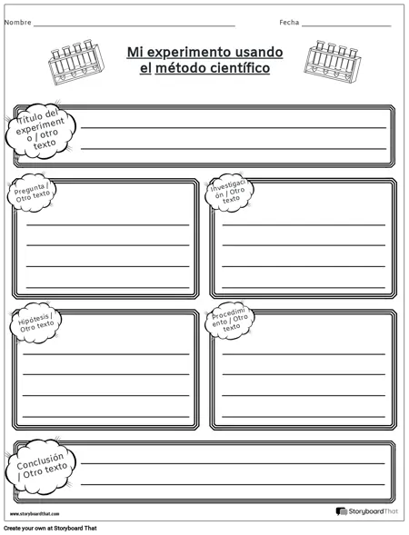 Plantillas de Hojas de Trabajo de Métodos Científicos | Hojas de ...