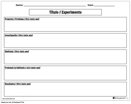 Plantillas de Hojas de Trabajo de Métodos Científicos | Hojas de ...