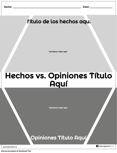 Hoja de Trabajo de Hechos y Opiniones: Hechos y Opiniones | StoryboardThat