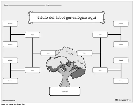 Plantillas y Hojas de Trabajo Para Árboles Genealógicos — Creador de ...