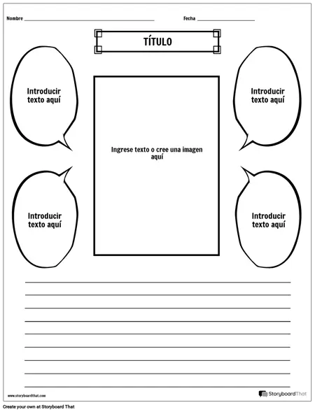 Hojas de Trabajo de Biografías — Organizadores Gráficos de Biografías ...