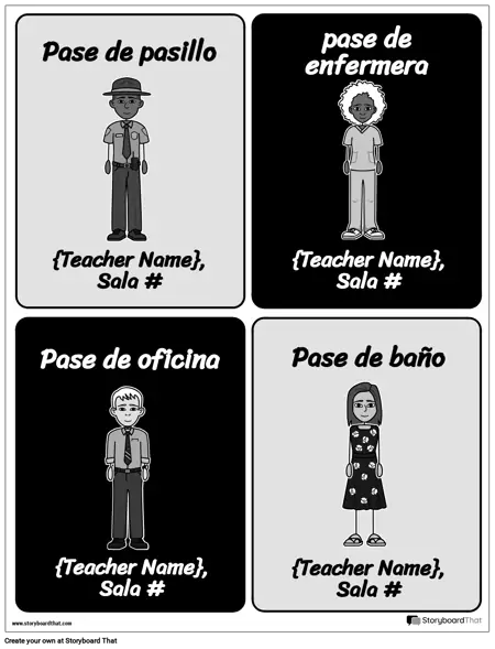 Plantilla de Pase de Salón - Creador de Pase de Salón | StoryboardThat