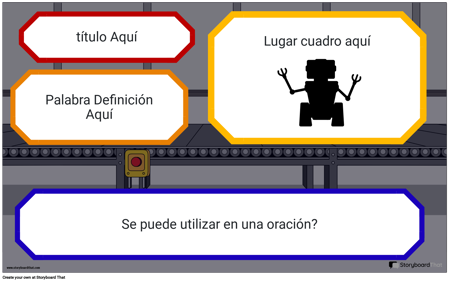 Hacer Carteles de Vocabulario | Plantillas de Carteles en Inglés