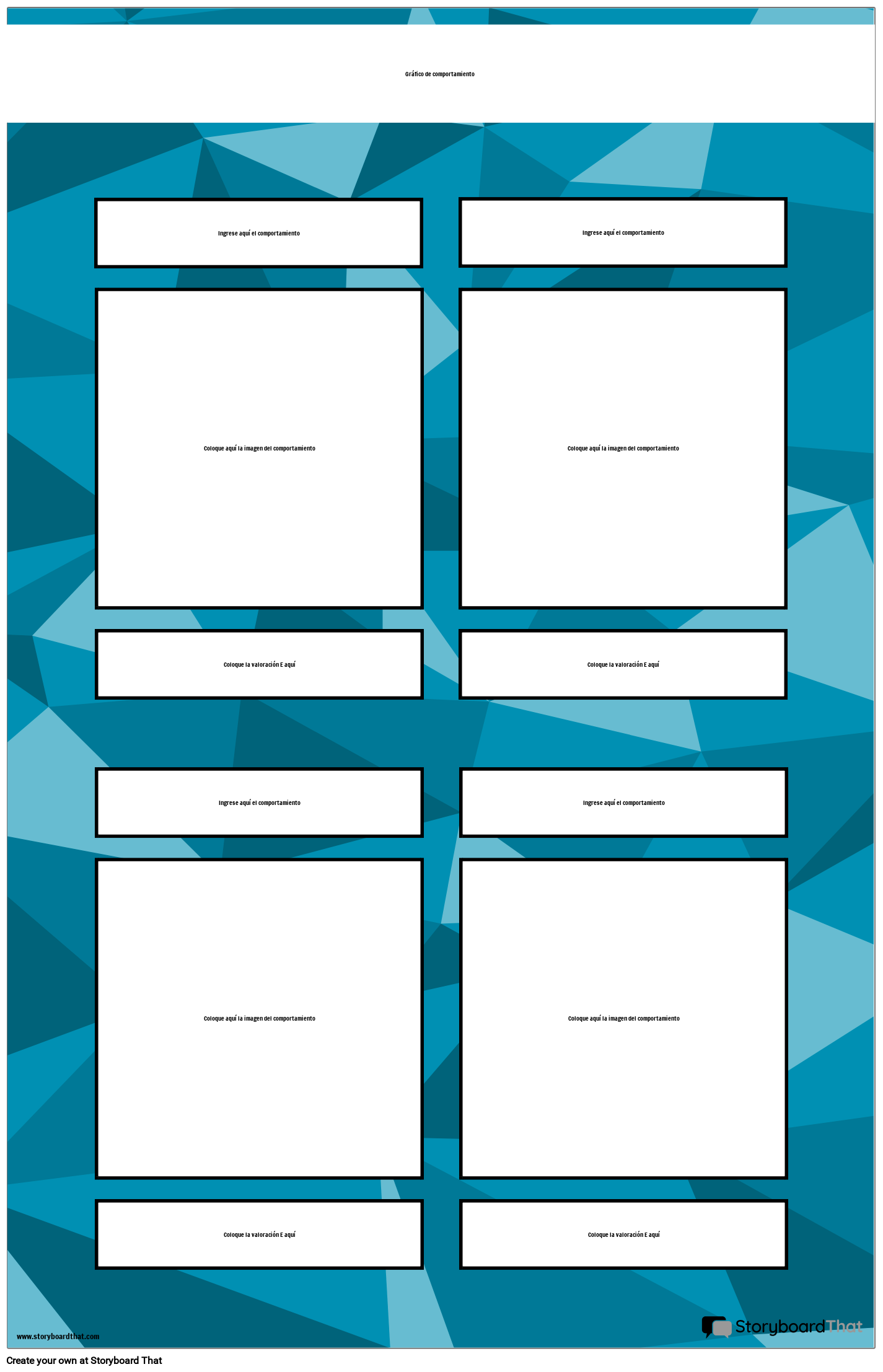 P ster Tabla De Comportamiento Storyboard By Es examples