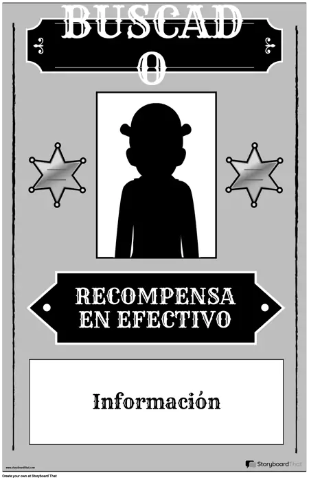 Crear Pósters Buscados | Plantilla de Póster Buscado