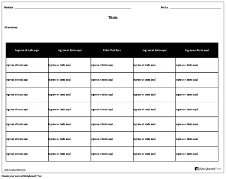 Plantilla de Gráfico de Tabla — Creador de Tablas — Cree una Tabla en ...