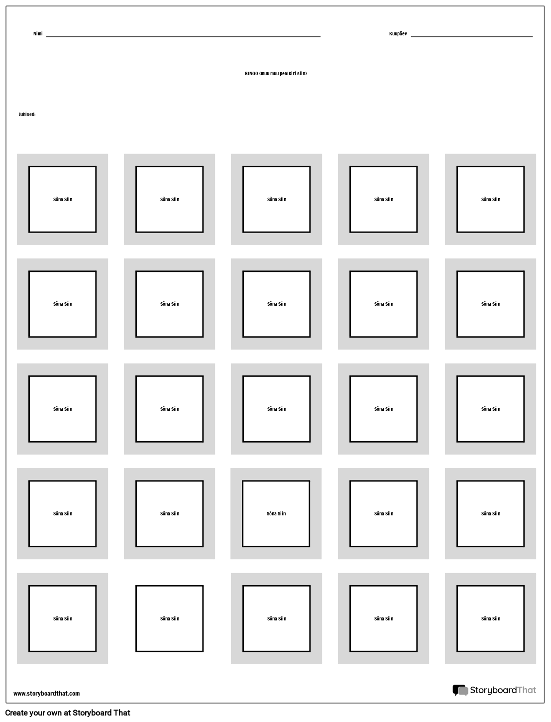 Bingo Siu etin s Linijos Iki Et examples