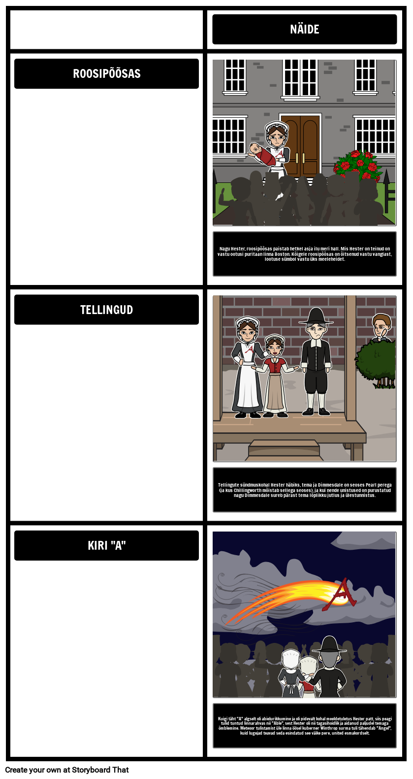 Scarlet Letter S mbolism Storyboard By Et examples Scarlet Letter S mbolism Storyboard By Et examples