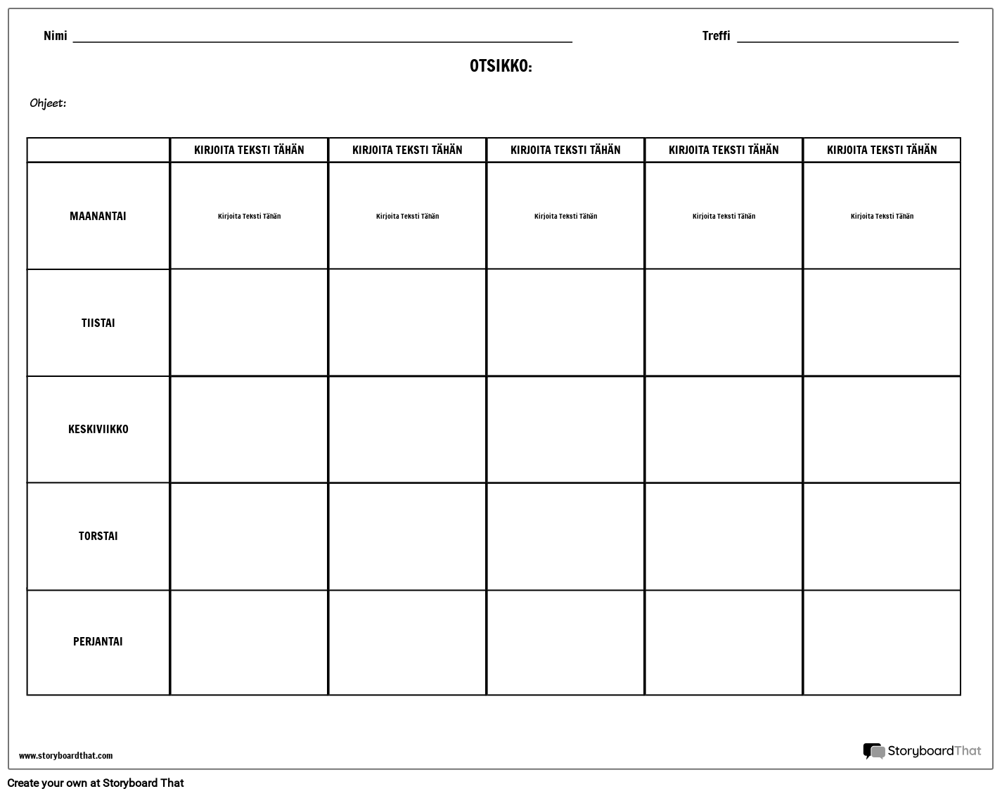 Viikko Grid Fi examples