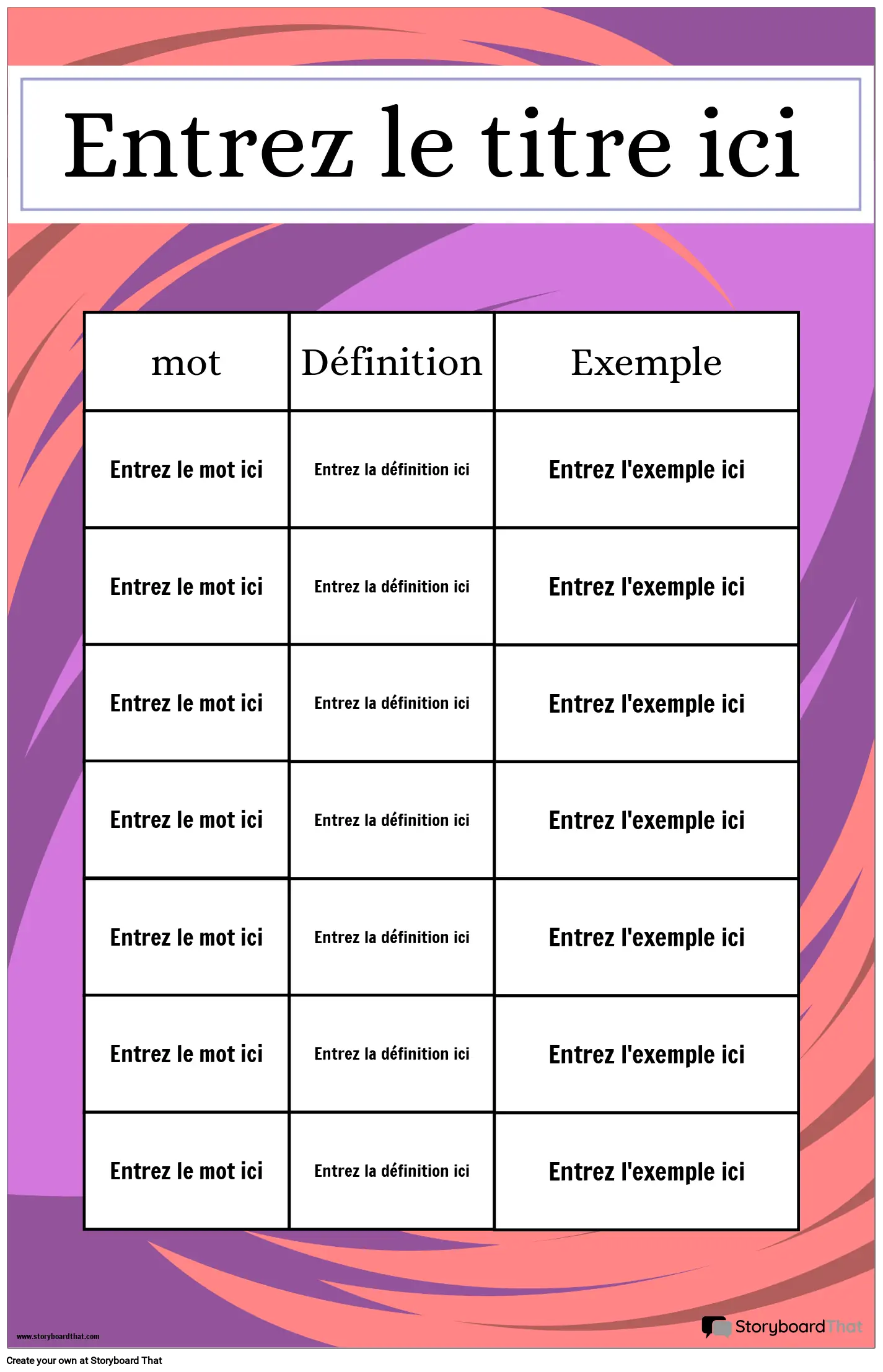 Faire des Affiches de Grammaire | Modèles D'affiches de Grammaire