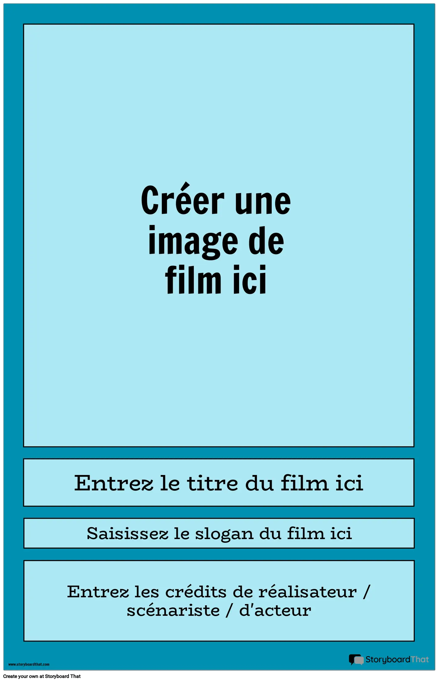 Modèle D'affiche de Film — Movie Poster Maker | StoryboardThat